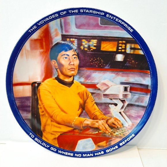 The Hamilton Collection | Accents | Sulu Helmsman Star Trek Plate By ...